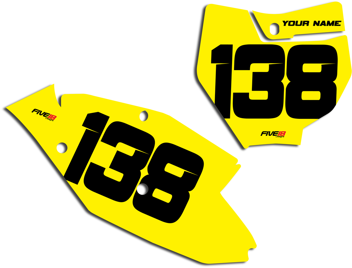 KTM 'Solid' Number Plate Backgrounds – Five18 Designs