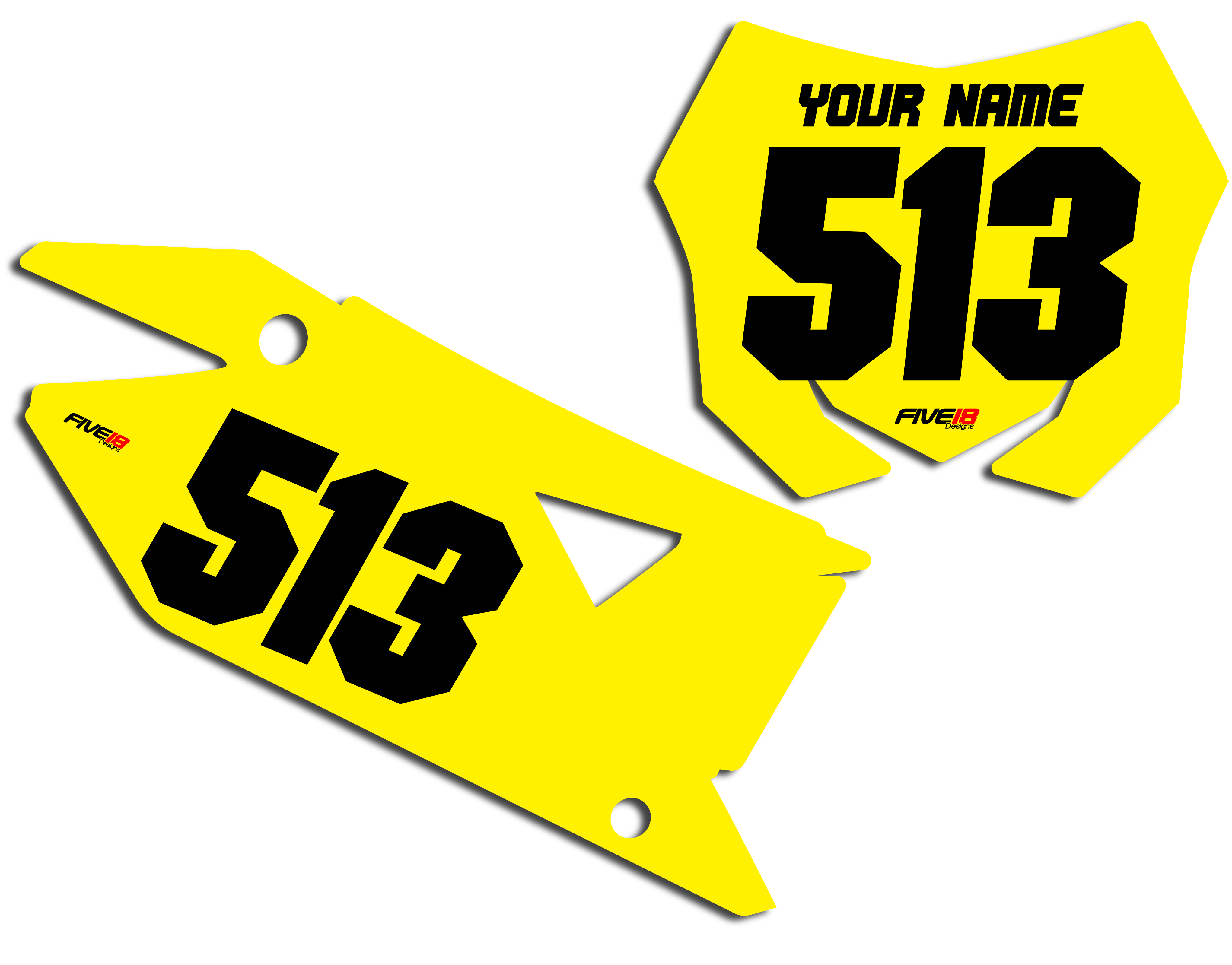 Suzuki 'Solid' Number Plate Backgrounds – Five18 Designs